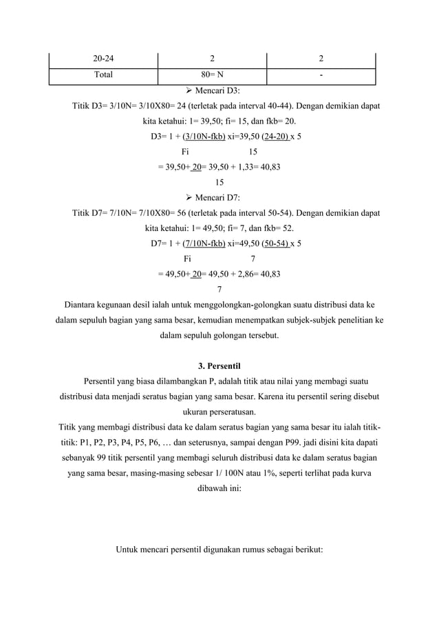 Kuartil, desil dan persentil | DOCX