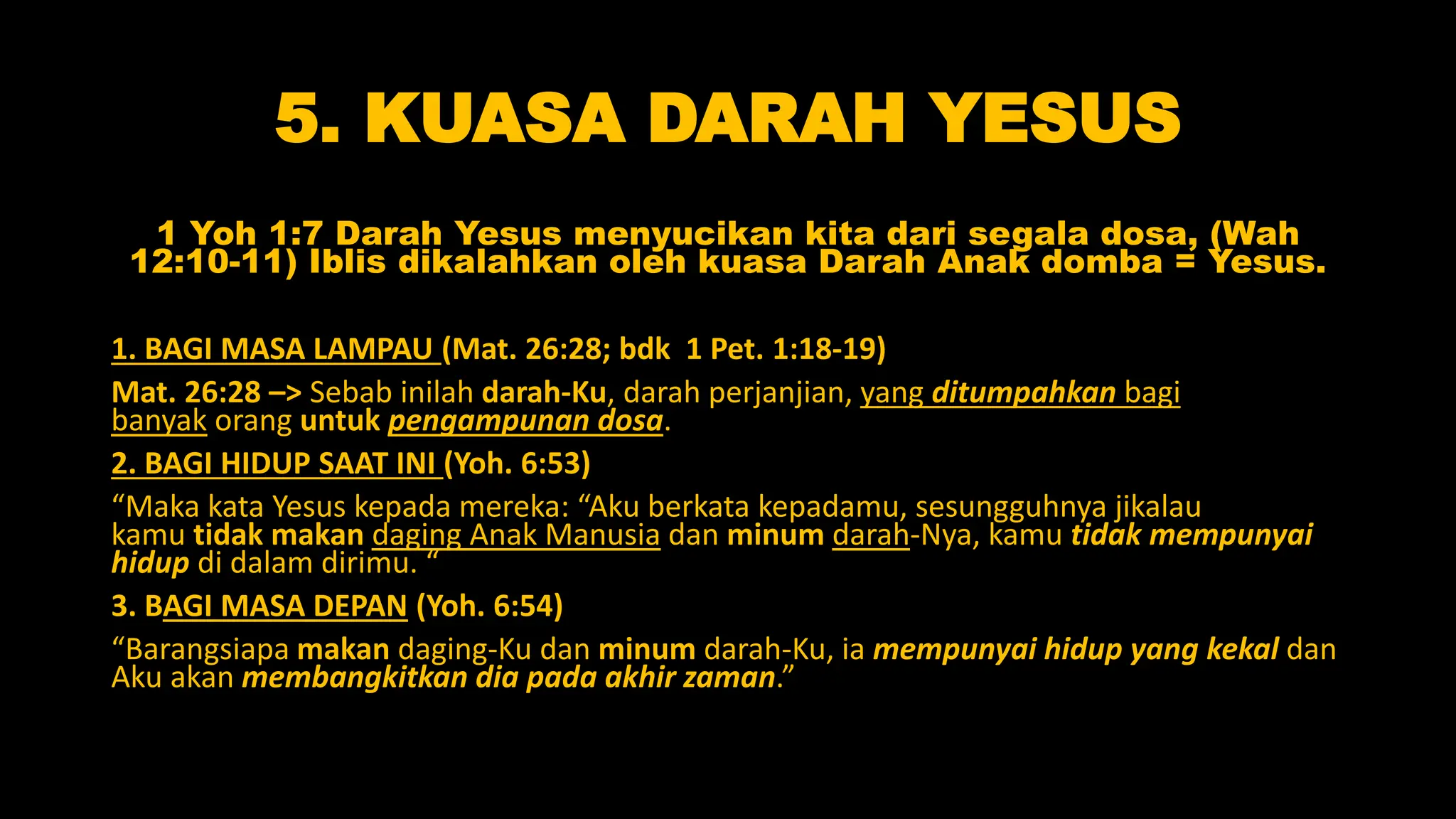 KUASA DARAH YESUS.PPT menyelamatkan manusia dari kuasa dosa. | PPTX