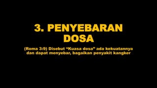 KUASA DARAH YESUS.PPT menyelamatkan manusia dari kuasa dosa. | PPTX