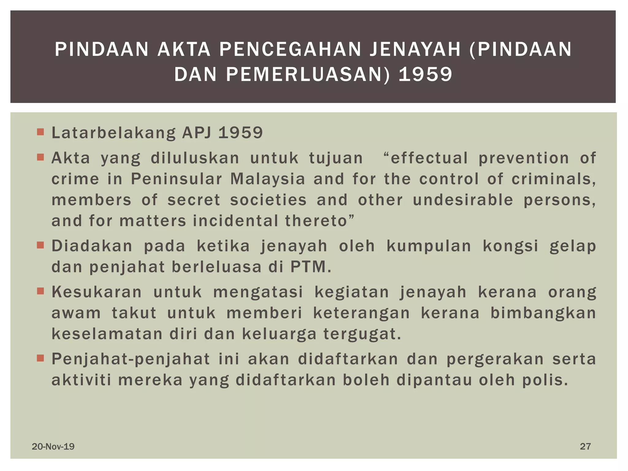 Kuasa Khas Menentang Perbuatan Subversif dan Kuasa Darurat | PPTX
