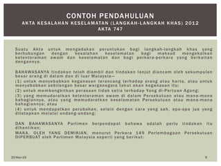 Kuasa Khas Menentang Perbuatan Subversif dan Kuasa Darurat | PPTX