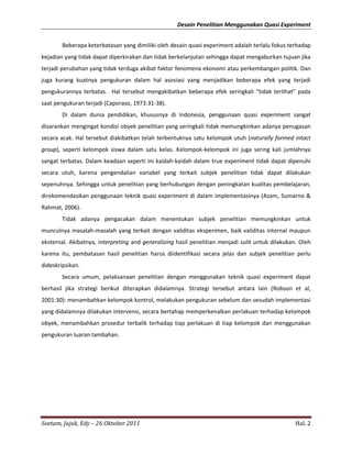 Kuasi eksperimen | DOCX
