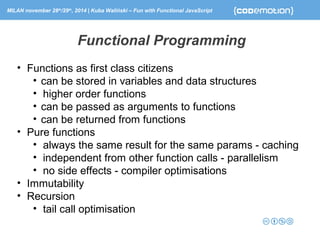 Fun with Functional JavaScript | PPT