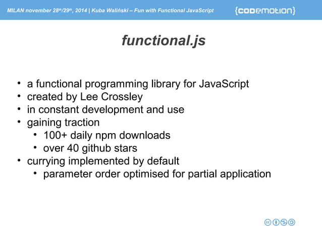 Fun with Functional JavaScript | PPT