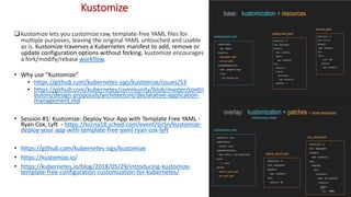 Kubecon seattle 2018 recap - Application Deployment aspects | PPT