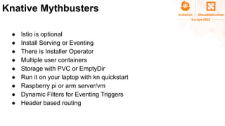 Knative Maintainers KubeConEU 22 Knative Overview and Update | PPT