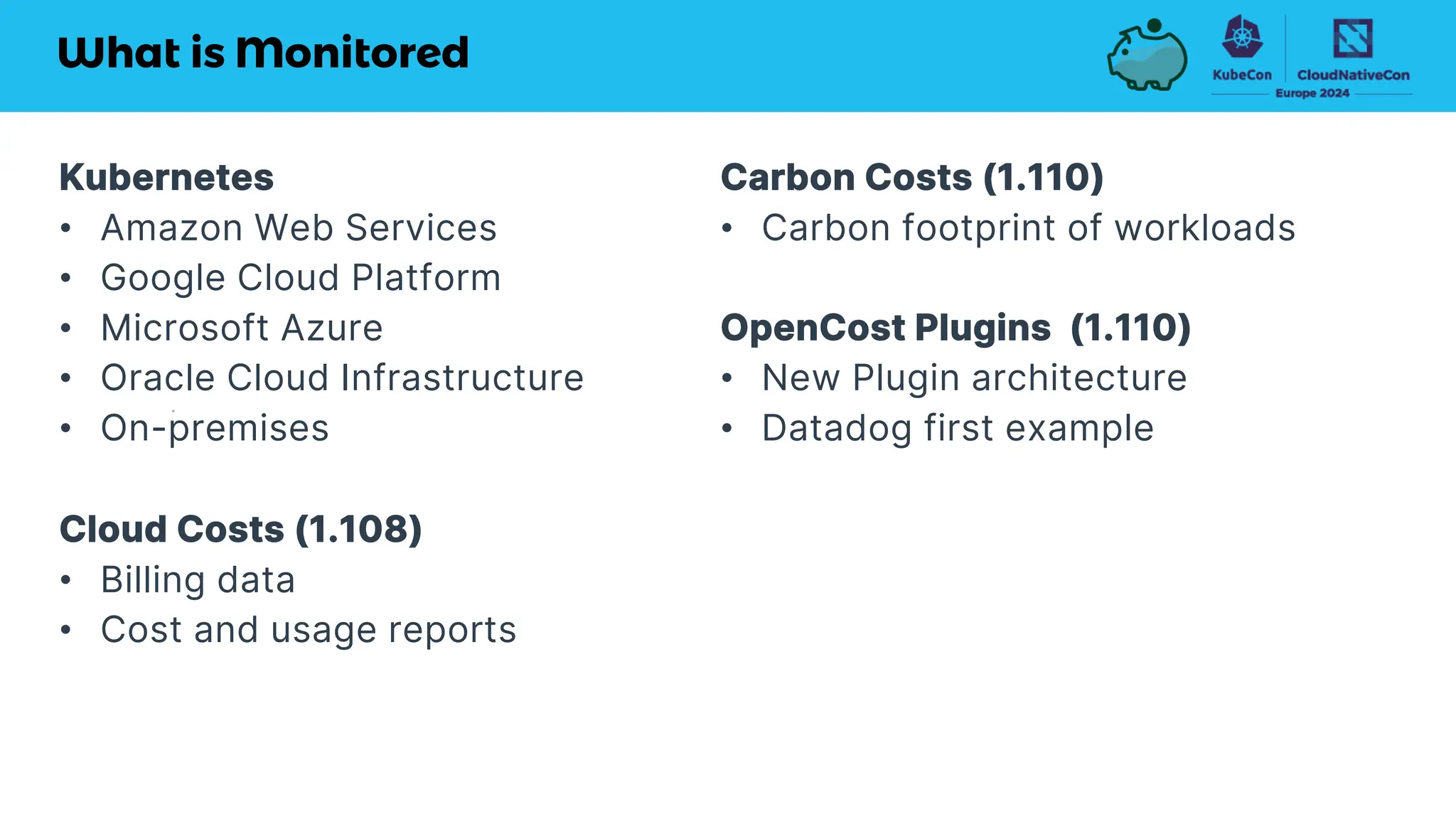 Kubeconeu24 Monitoring Kubernetes And Cloud Spend With Opencost Ppt