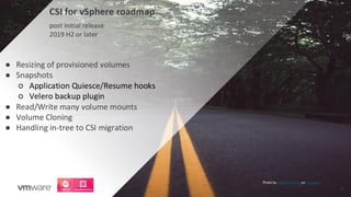 KubeCon Europe 2019 - VMware SIG - Intro to the CSI driver | PDF