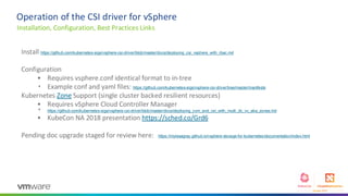 KubeCon Europe 2019 - VMware SIG - Intro to the CSI driver | PDF