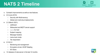 KubeCon + CloudNative Con NA 2021 | A New Generation of NATS | PDF