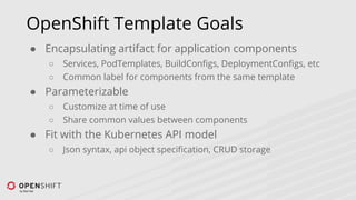 KubeCon EU 2016: Templatized Application Configuration on OpenShift and ...