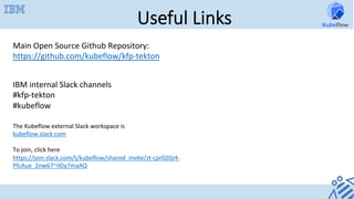 Kubeflow Pipelines (with Tekton) | PPT