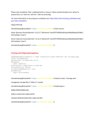 Kafka Confluent Platform services on Kubernetes