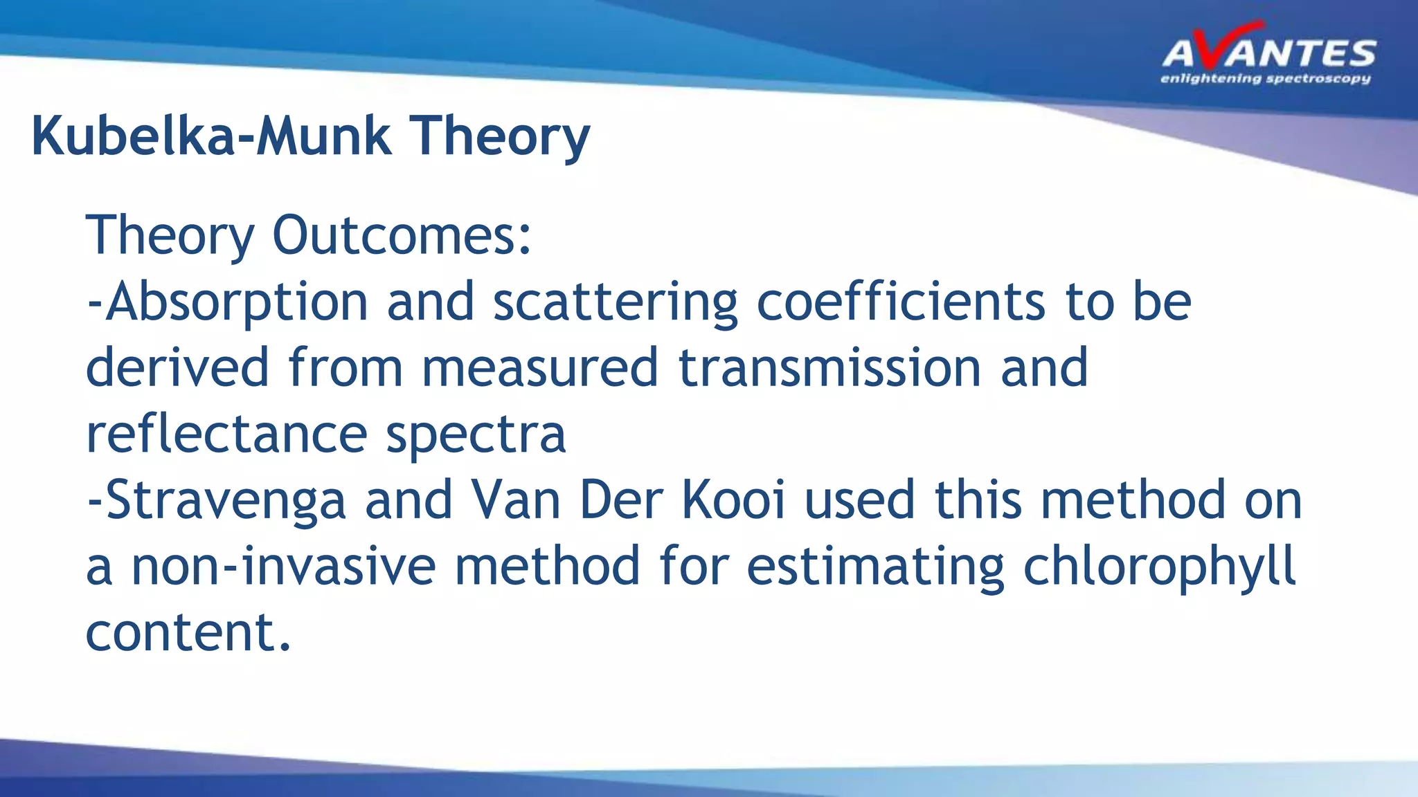Kubelka munk absorbing layer stack theory | PPTX | Chemistry | Science