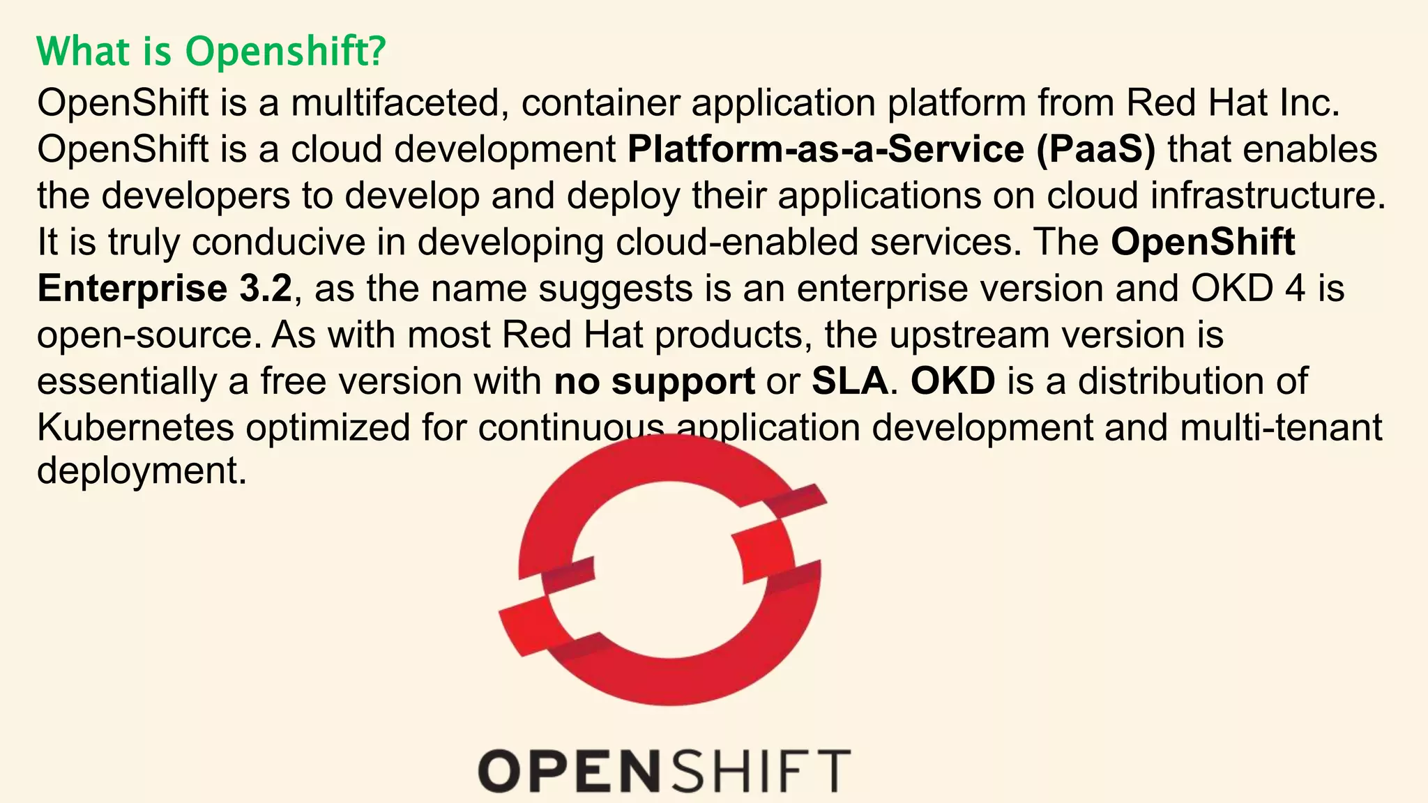 Kubernates vs Openshift: What is the difference and comparison between ...