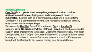 Kubernates vs Openshift: What is the difference and comparison between ...