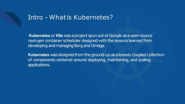 Kubernetes 101 for Beginners | PPTX