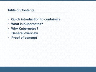 Quick introduction to Kubernetes | PPT