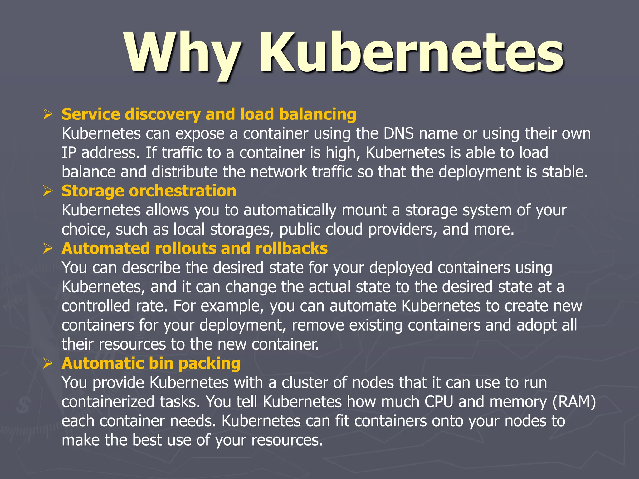 Kubernetes is a ppt of explanation of kubernet topics | PPT