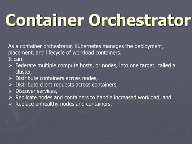Kubernetes is a ppt of explanation of kubernet topics | PPT