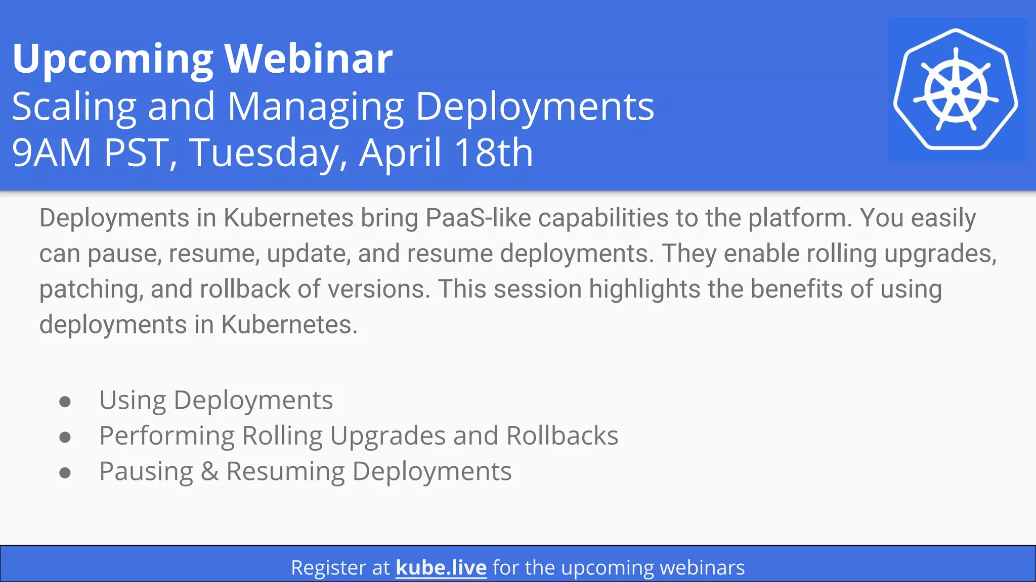 Kubernetes Webinar Using Configmaps And Secrets Ppt