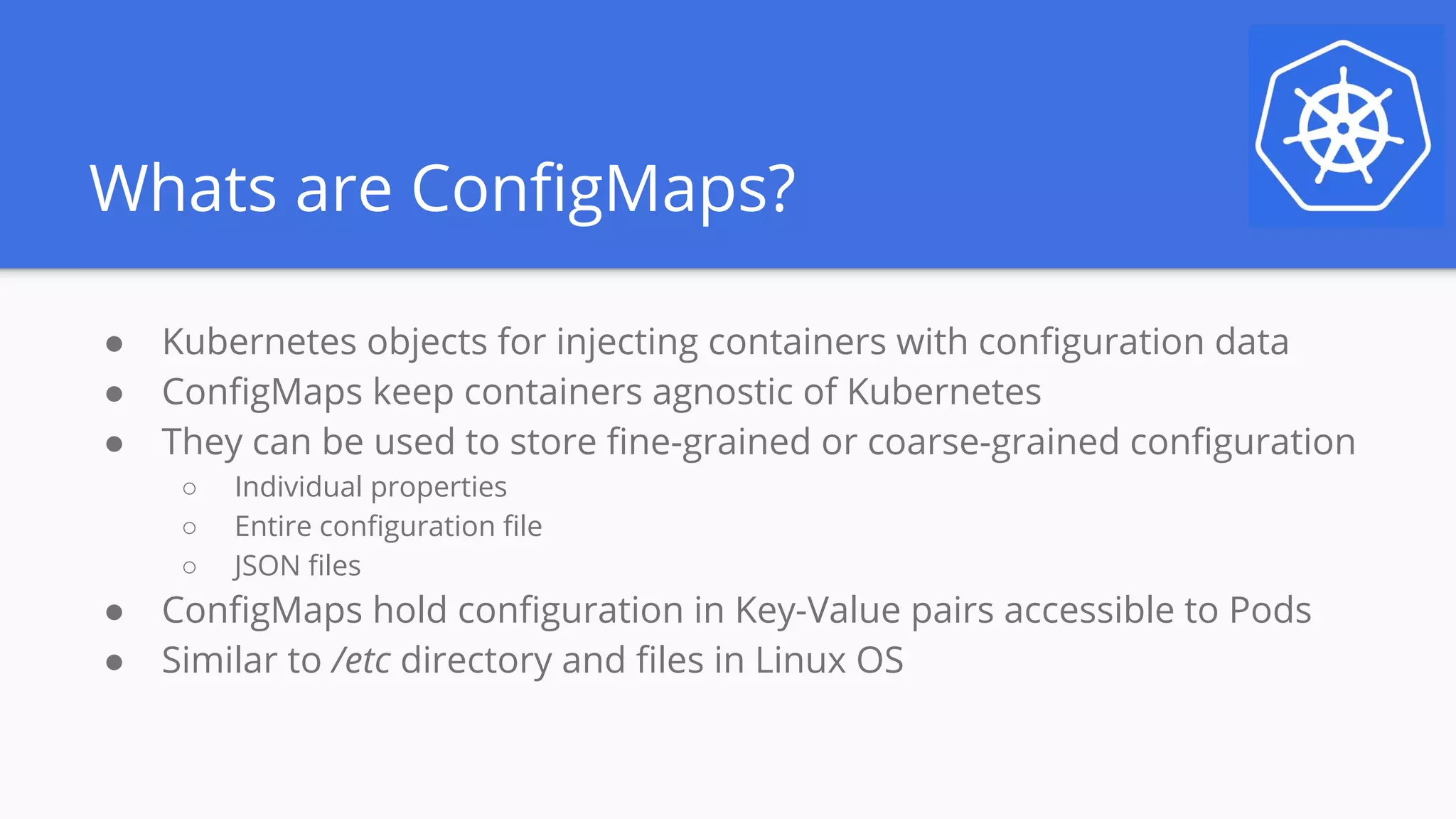 Kubernetes Webinar - Using ConfigMaps & Secrets | PDF