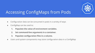 Kubernetes Webinar - Using ConfigMaps & Secrets | PPT
