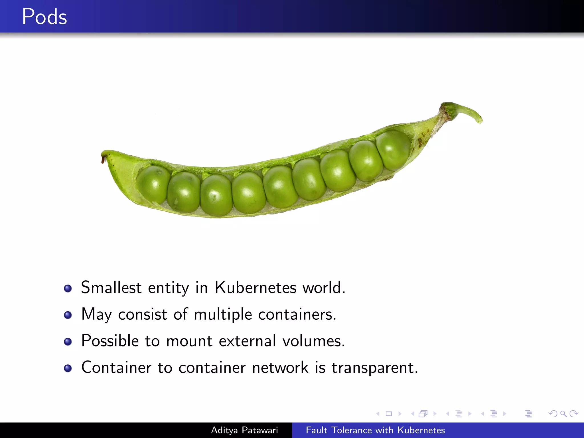 Fault Tolerance with Kubernetes | PPT