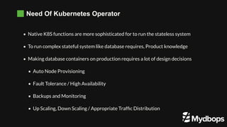 Kubernetes operator for MySQL | PPT