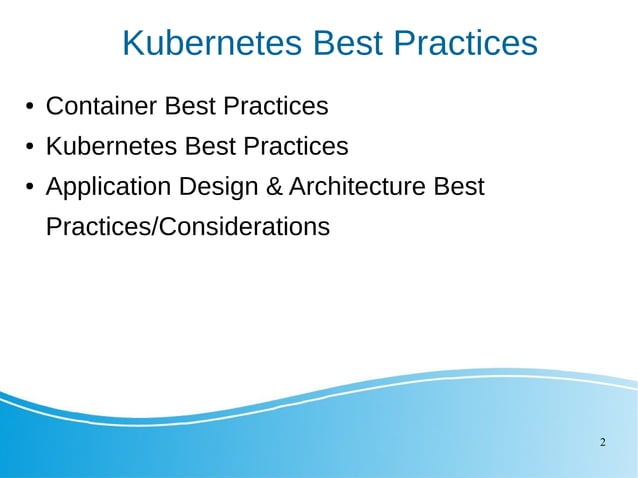 Kubernetes best practices.odf