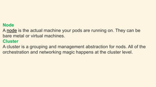 Kubernetes Cluster vs Nodes vs Pods vs Containers Comparison | PPT