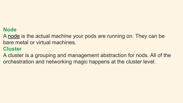 Kubernetes Cluster vs Nodes vs Pods vs Containers Comparison | PPT
