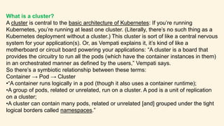 Kubernetes Cluster vs Nodes vs Pods vs Containers Comparison | PPT