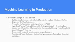 Kubernetes for machine learning | PPT