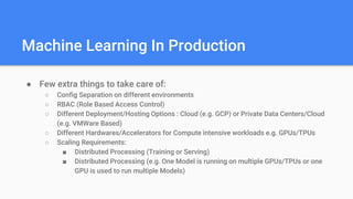 Kubernetes for machine learning | PPT