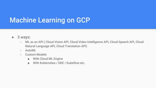 Kubernetes for machine learning | PPT
