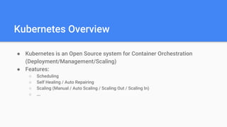Kubernetes for machine learning | PPT