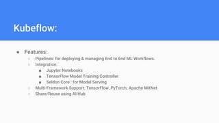 Kubernetes for machine learning | PPT | Free Download