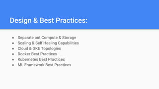Kubernetes for machine learning | PPT
