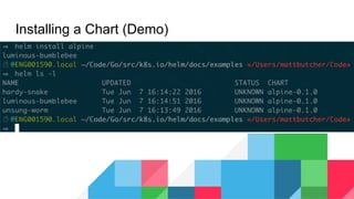 Kubernetes Helm (Boulder Kubernetes Meetup, June 2016) | PDF