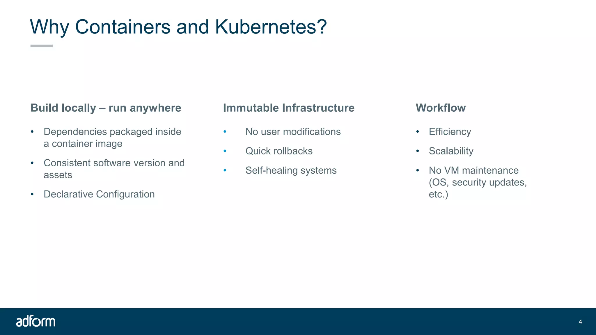 Kubernetes in Adform | PPT