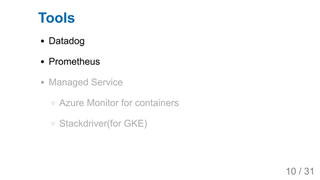 Kubernetes Monitoring Introduction Ppt 6838