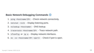 Tools for kubernetes network debugging | PPT
