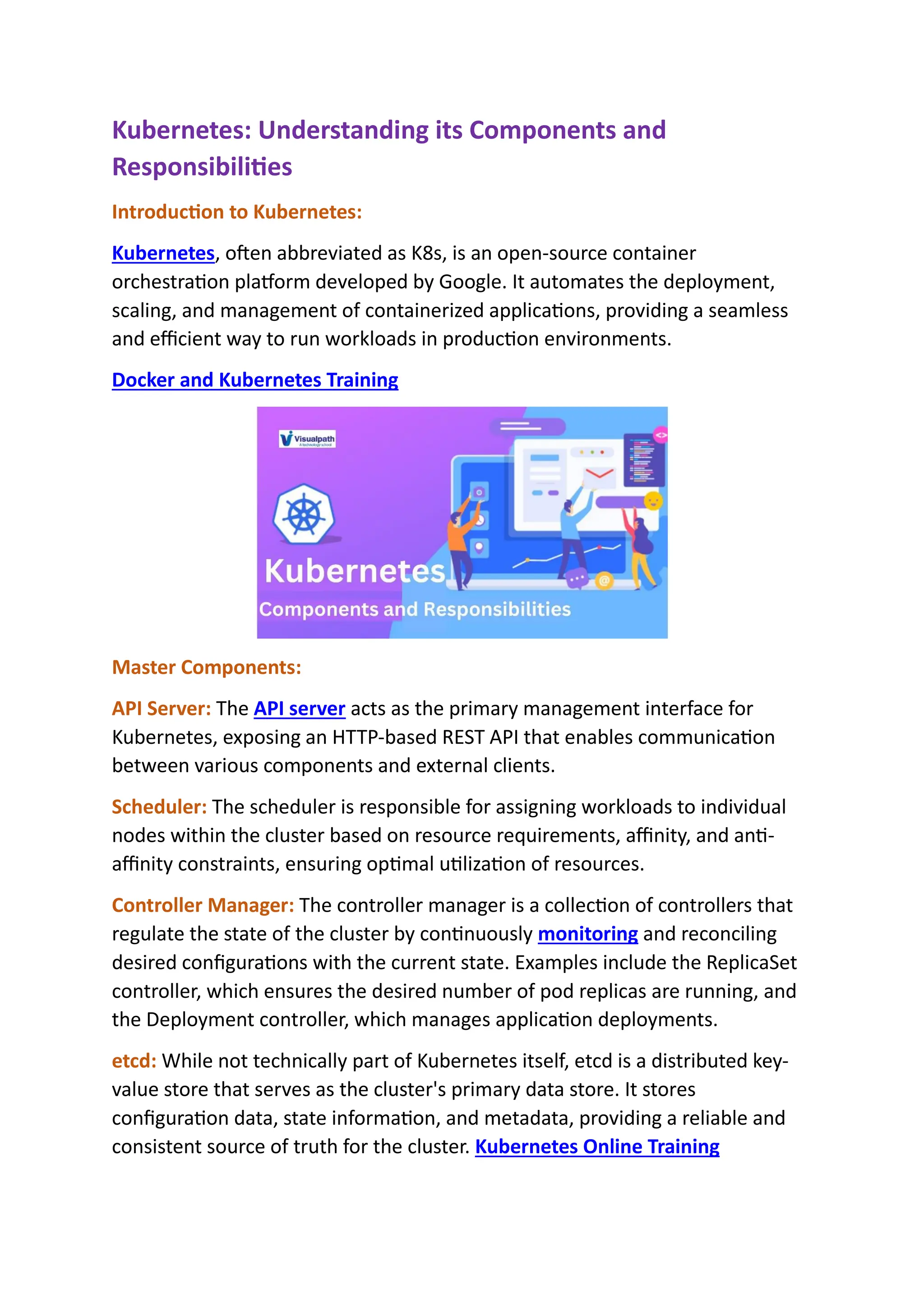 Kubernetes Online Training Docker And Kubernetes Training Pdf 9990