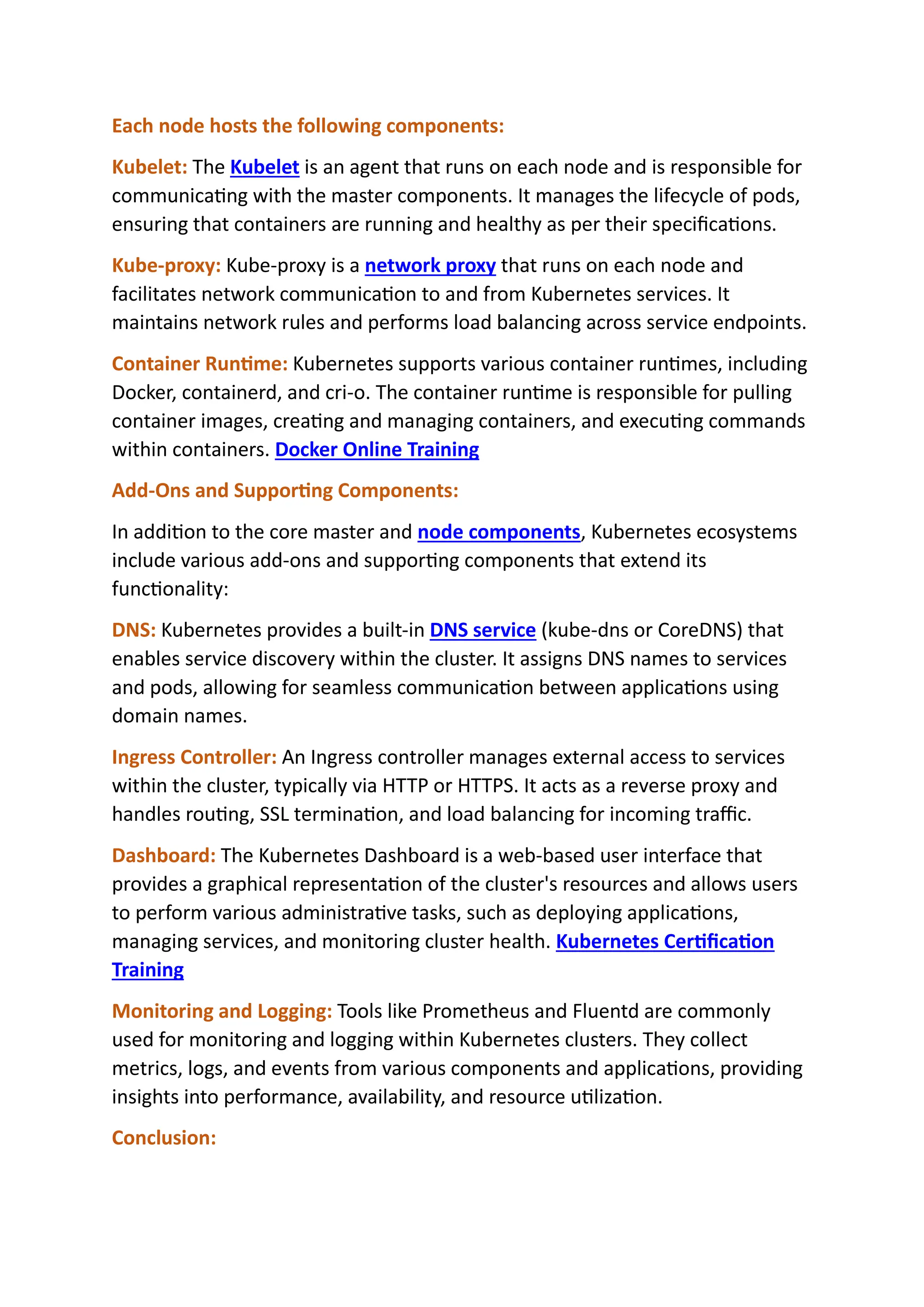 Kubernetes Online Training Docker And Kubernetes Training Pdf