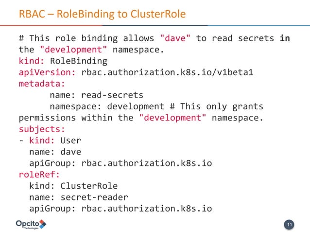 Securing & Monitoring Your K8s Cluster with RBAC and Prometheus”. | PPT