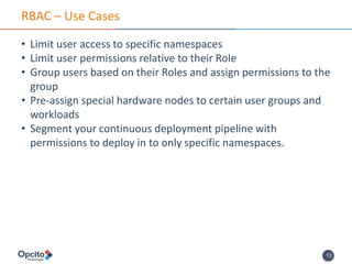 Securing & Monitoring Your K8s Cluster with RBAC and Prometheus”. | PPT