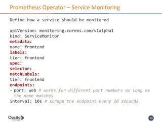 Securing & Monitoring Your K8s Cluster with RBAC and Prometheus”. | PPT