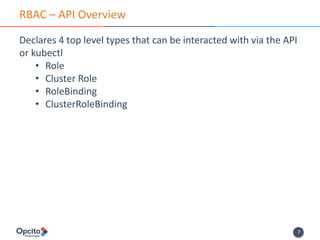 Securing & Monitoring Your K8s Cluster with RBAC and Prometheus”. | PPT