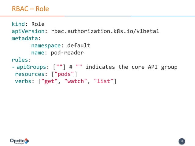 Securing & Monitoring Your K8s Cluster with RBAC and Prometheus”. | PPT